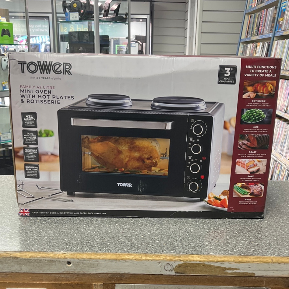 New TOWER 42 Litre Mini Overn with Hot Plates - Own4Less